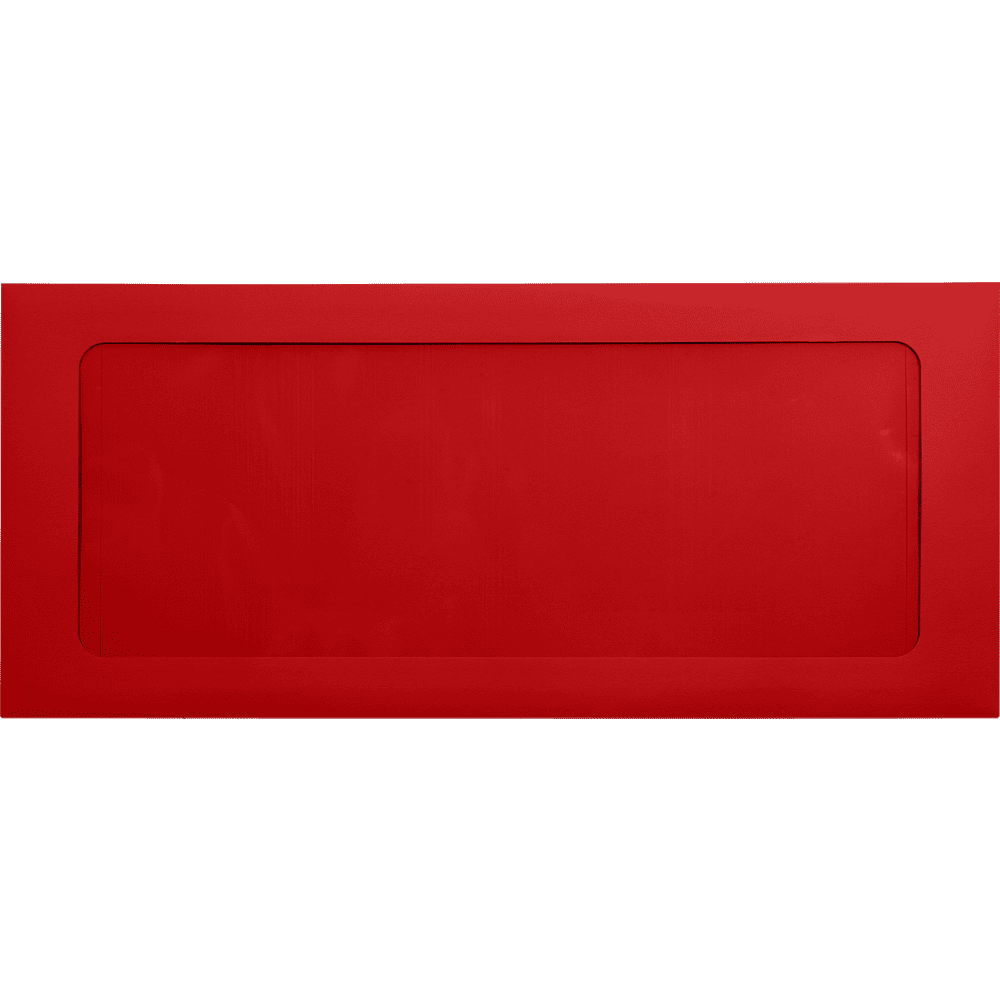 LUXPaper #10 Full Face Window Envelopes w/Peel & Press, 4 1/8 x 9 1/2 ...