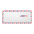 LUXPaper #10 Regular Envelopes, 4 1/8 x 9 1/2, Airmail, 1000/Pack ...