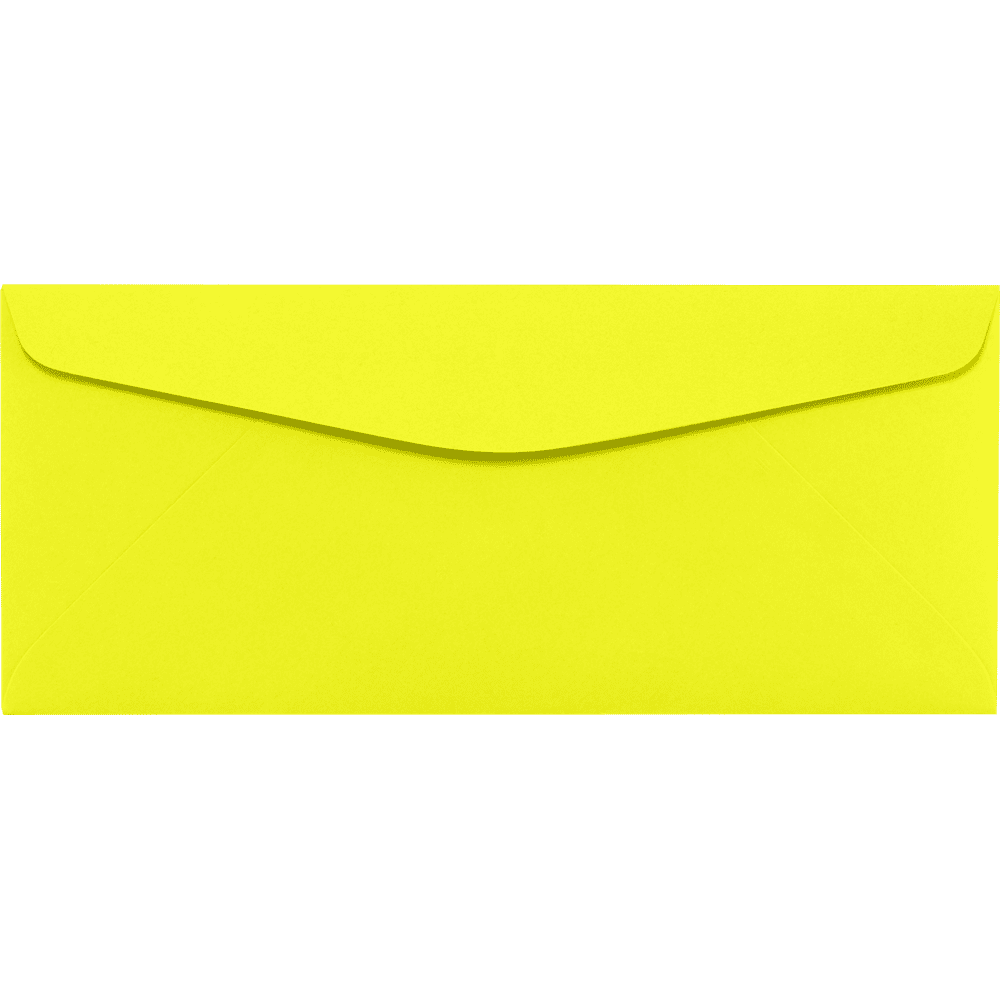 LUXPaper #10 Regular Envelopes, 4 1/8 x 9 1/2, Electric Yellow, 250 ...