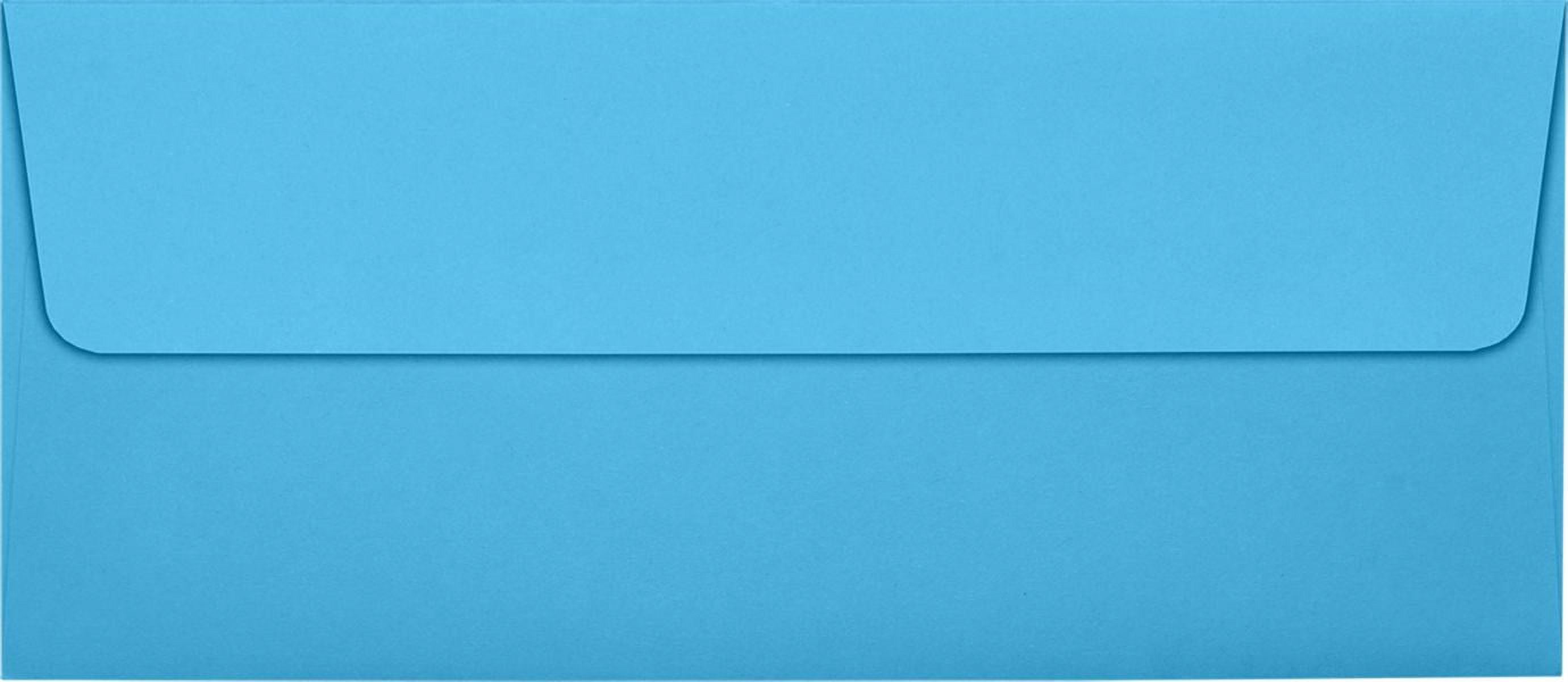 LUXPaper #10 Square Flap Envelope, 4 1/8 x 9 1/2, Bright Blue, 50/Pack ...