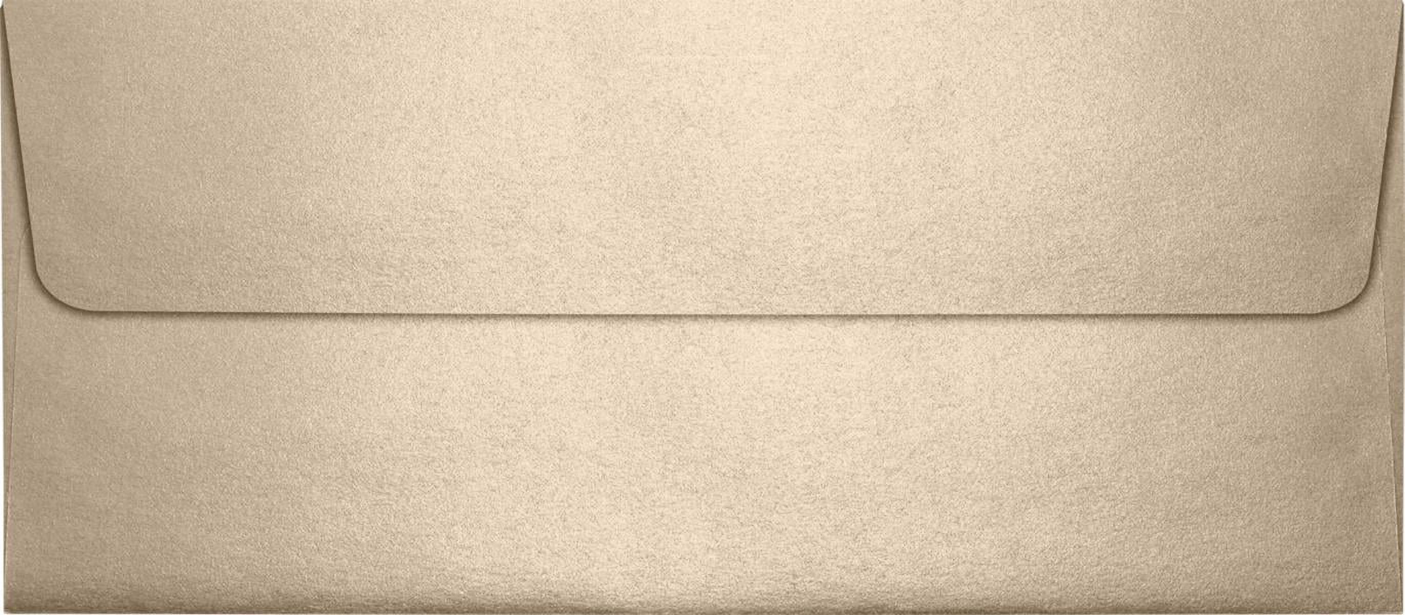 LUXPaper #10 Square Flap Envelope, 4 1/8 x 9 1/2, Taupe Metallic, 1000 ...