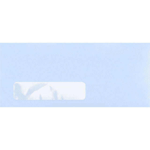 LUXPaper #10 Window Envelopes, 4 1/8 x 9 1/2, 80lb. Baby Blue, 50 Pack ...