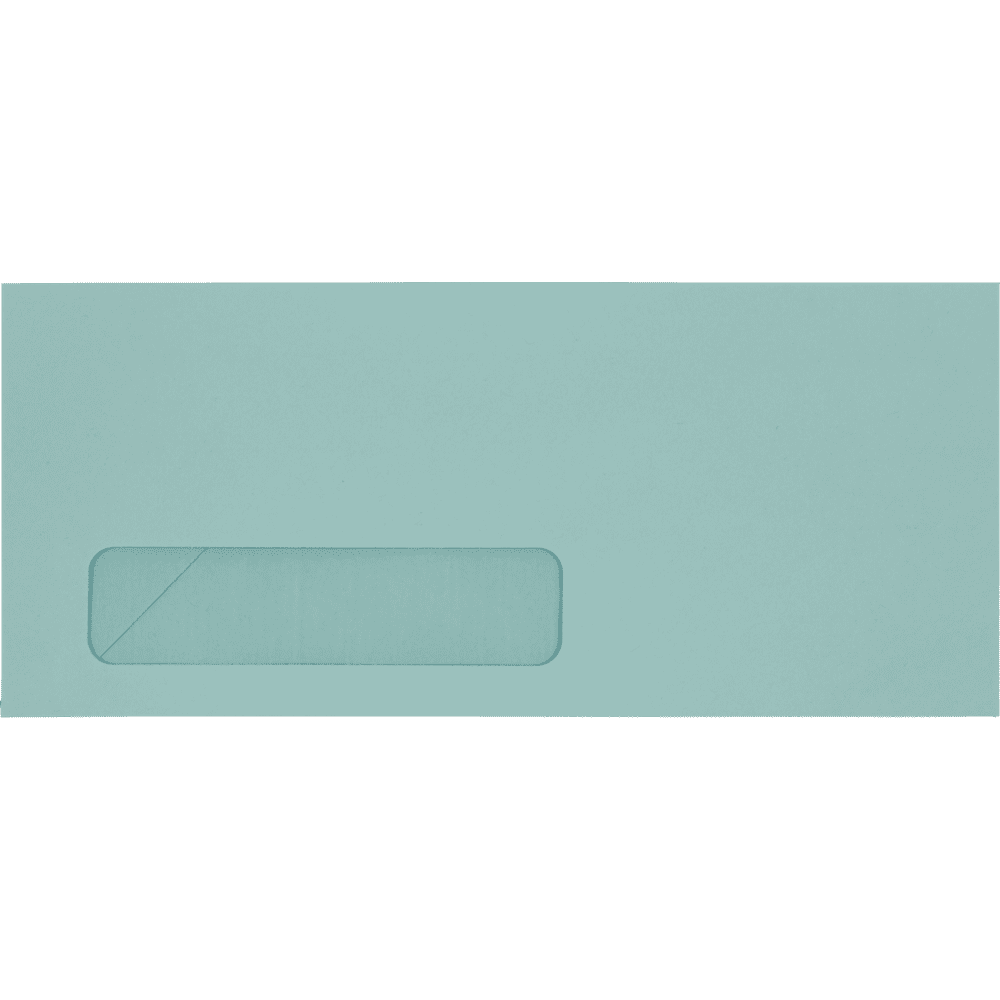LUXPaper #10 Window Envelopes, 4 1/8 x 9 1/2, Pastel Blue, 50/Pack ...