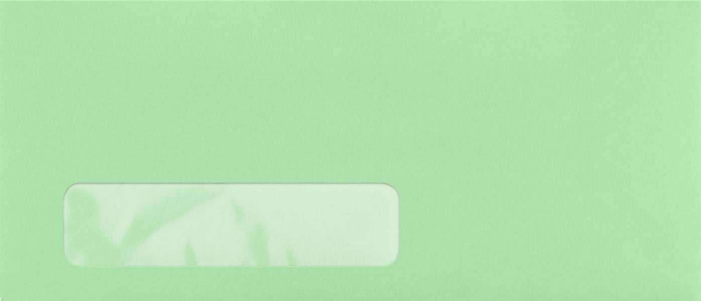 LUXPaper #10 Window Envelopes, 4 1/8 x 9 1/2, Pastel Green, 250/Pack ...