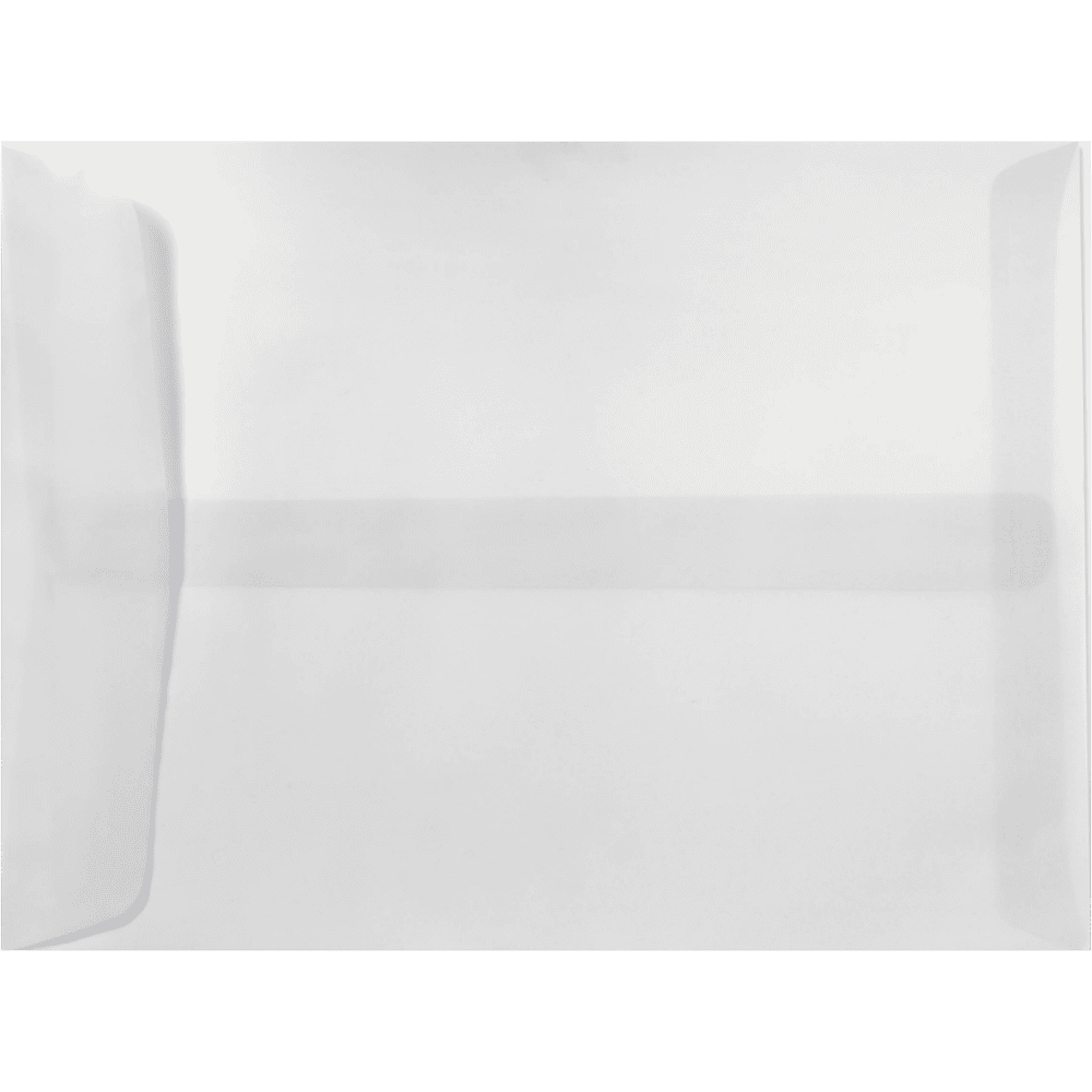 LUXPaper 10 x 13 Open End Envelopes, Clear Translucent, 50/Pack ...