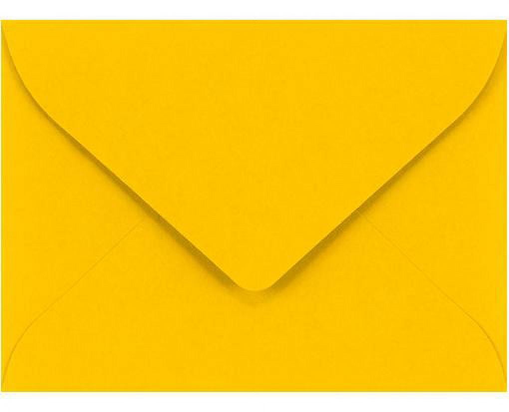 LUXPaper #17 Mini Envelopes, 80 lb. Sunflower Yellow, 2 11/16 x 3 11/16 ...