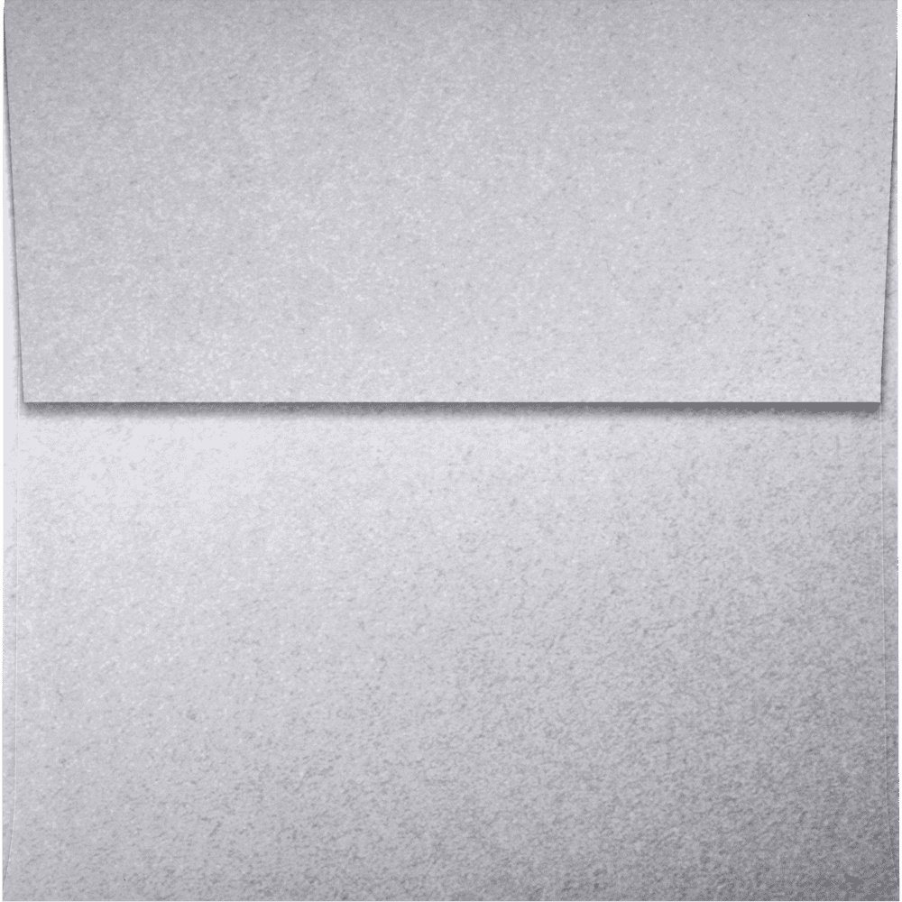 LUXPaper 4 x 4 Square Envelopes, 80 lb. Silver Metallic, 50 Pack ...