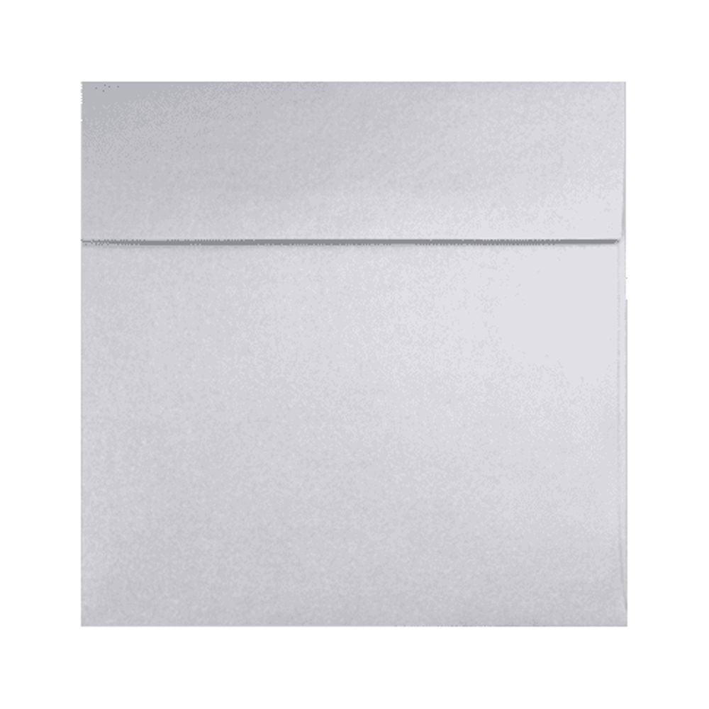 LUXPaper 5 1/4 x 5 1/4 Square Envelopes w/Peel & Press, Silver Metallic ...