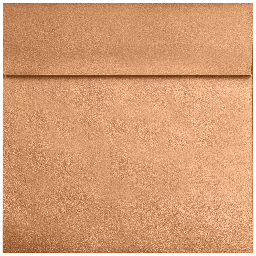 LUXPaper 6 1/2 x 6 1/2 Square Invitation Envelopes, Copper Metallic, 50 ...
