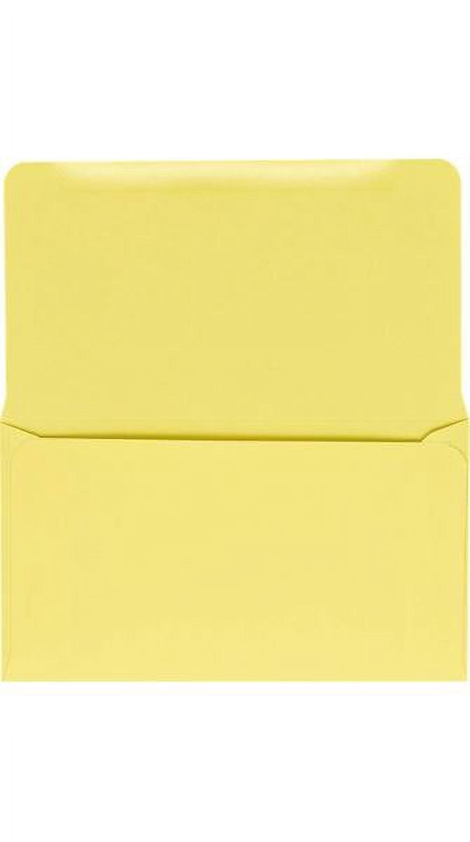 LUXPaper 6 3/4 Remittance Envelopes, Pastel Canary, 3 5/8 x 6 1/2, 50 ...