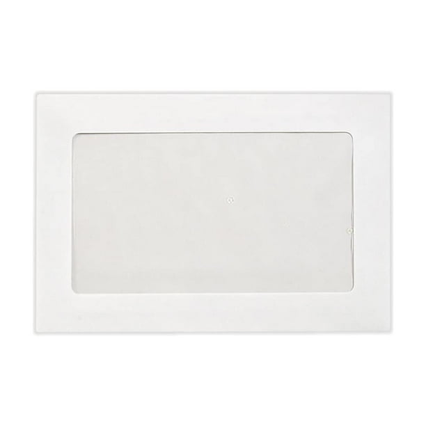 LUXPaper 6 x 9 Full Face Window Envelopes | Bright White | 28lb. Text ...