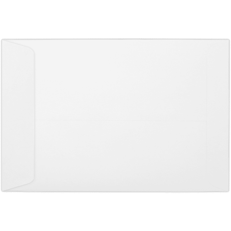 LUXPaper 9x12 Open End Envelopes - 24lb Bright White Tax Return ...