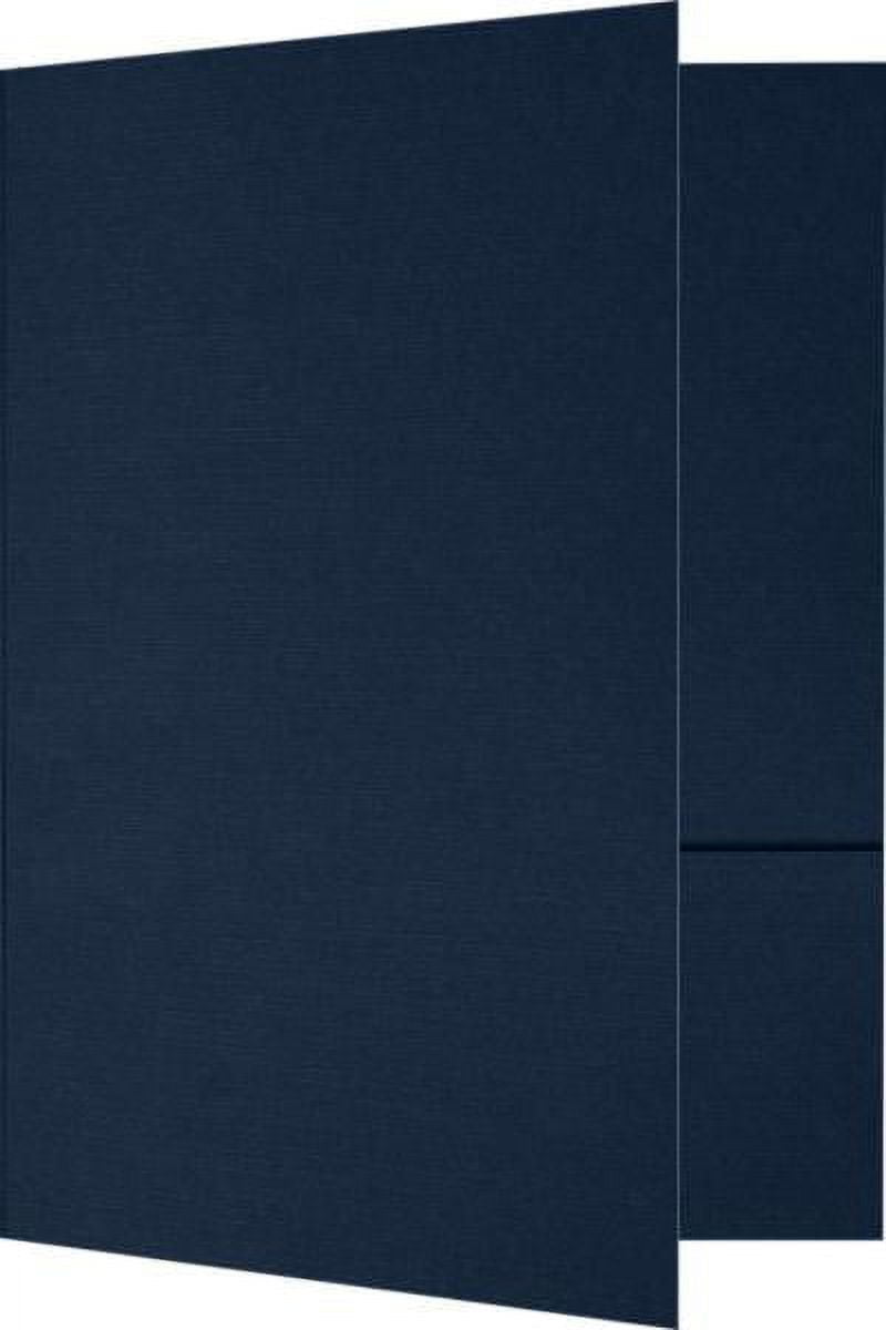 LUXPaper 6 x 9 Small Two Pocket Presentation Folders, Nautical Blue ...