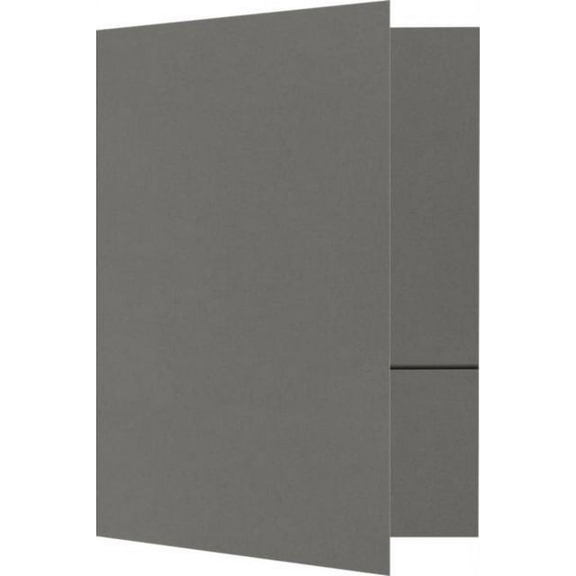 LUXPaper 6 x 9 Small Two Pocket Presentation Folders, Smoke, 250/Pack ...