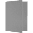 LUXPaper 6 x 9 Small Two Pocket Presentation Folders, Sterling Gray ...