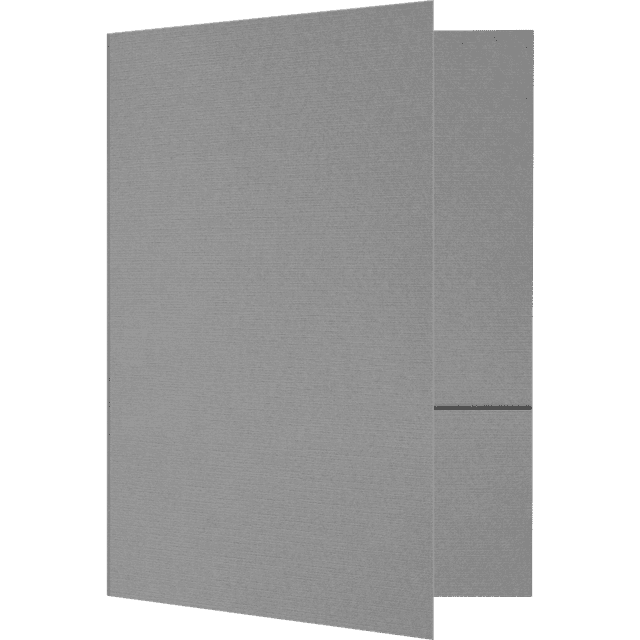 LUXPaper 6 x 9 Small Two Pocket Presentation Folders, Sterling Gray ...