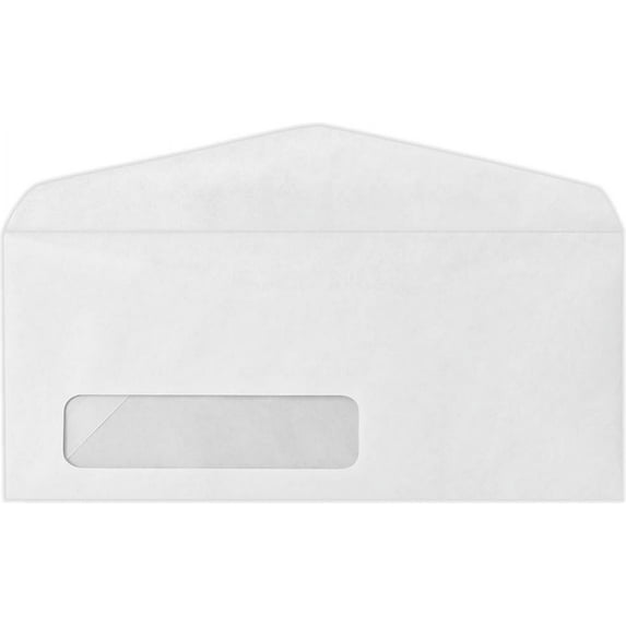 LUXPaper #9 Window Envelopes, 3 7/8 x 8 7/8, Bright White, 250/Pack ...