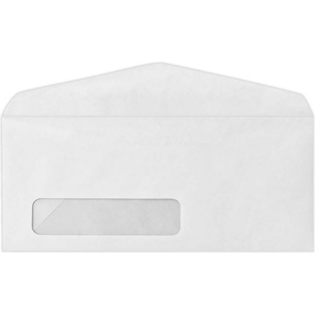 LUXPaper #9 Window Envelopes, 3 7/8 x 8 7/8, Bright White, 250/Pack ...