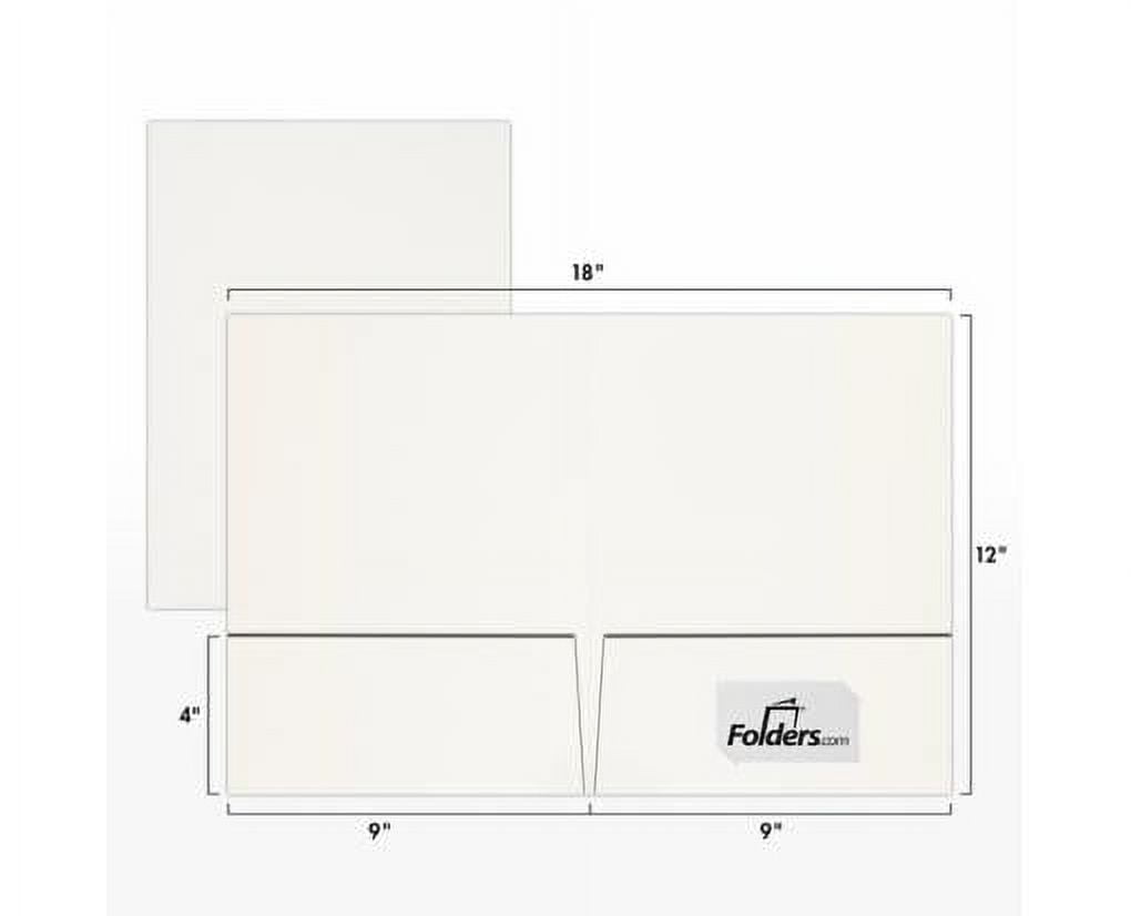 LUXPaper 9 x 12 Presentation Folder, White Linen, 100/Pack - Walmart.com