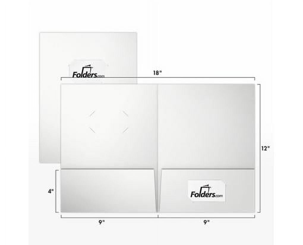 LUXPaper 9 x 12 Presentation Folder w/Front Cover Center Card Slits ...