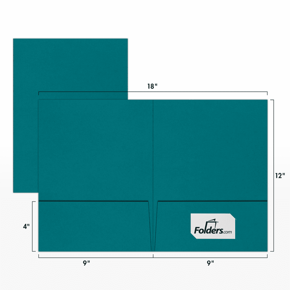 LUXPaper 9 x 12 Presentation Folders, Teal, 10/Pack - Walmart.com