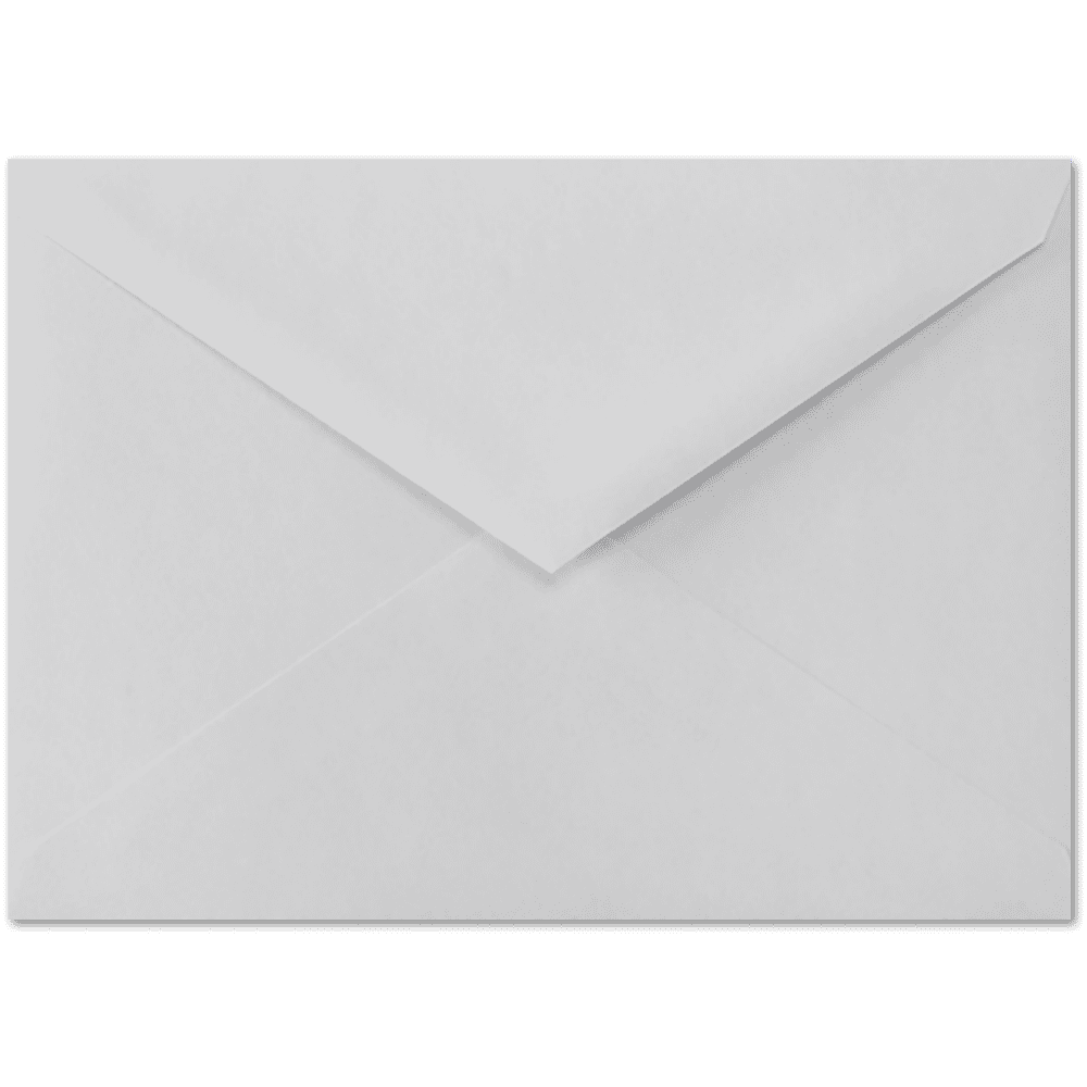 LUXPaper A1 Pointed Flap Envelopes, 3 5/8 x 5 1/8, 80 lb. Gray, 250 ...