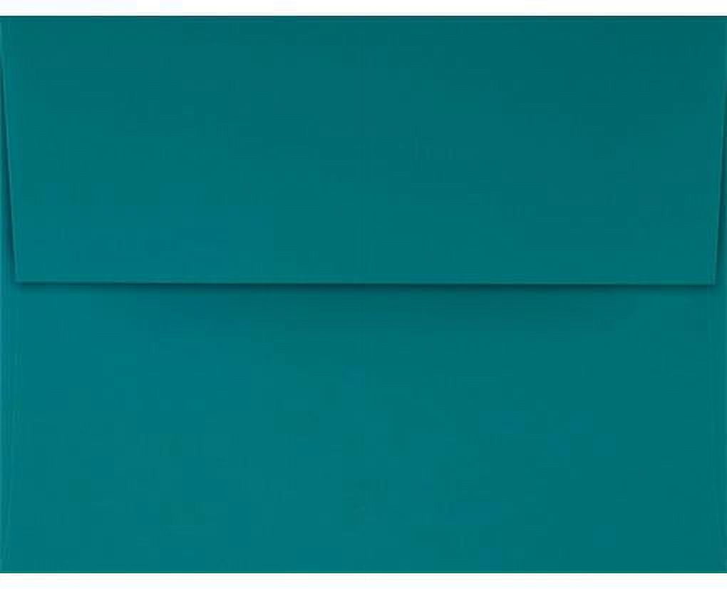 LUXPaper A2 Invitation Envelopes w/Peel & Press, 4 3/8 x 5 3/4, Teal ...