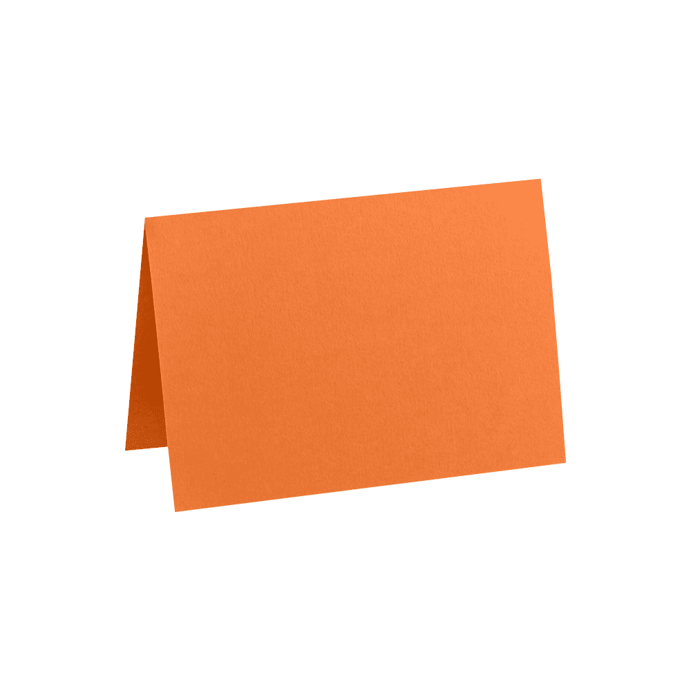 LUXPaper A6 Folded Card, 4 5/8 x 6 1/4, Mandarin, 250 Pack - Walmart.com