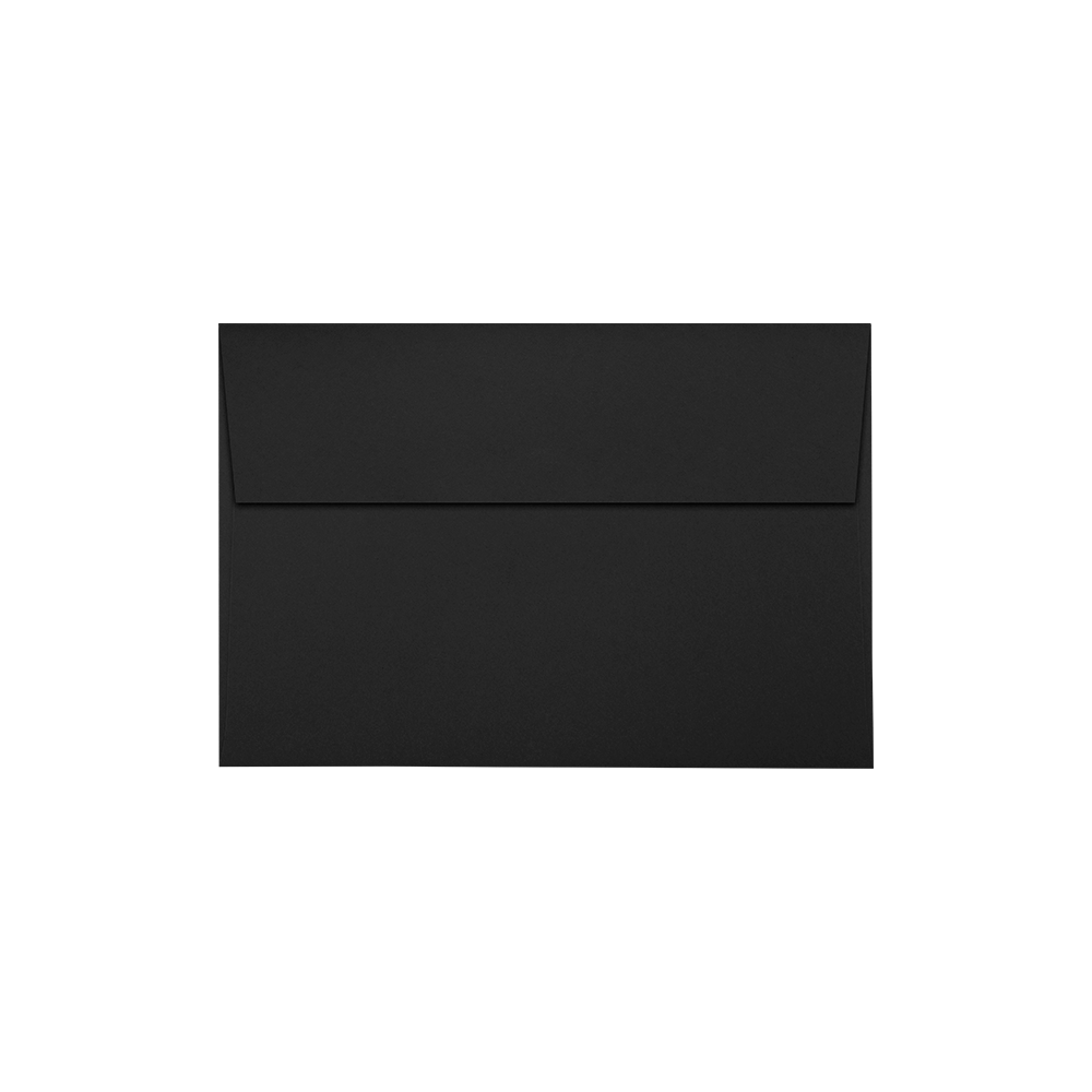 LUXPaper A8 Invitation Envelopes, 5 1/2 x 8 1/8, 80 lb. Midnight Black ...