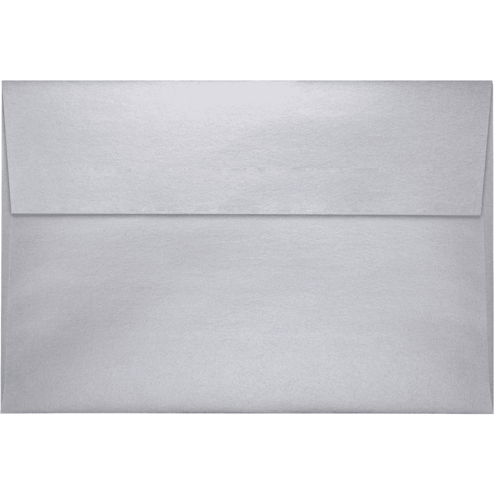 LUXPaper A8 Invitation Envelopes w/Peel & Press, 5 1/2 x 8 1/8, Silver ...