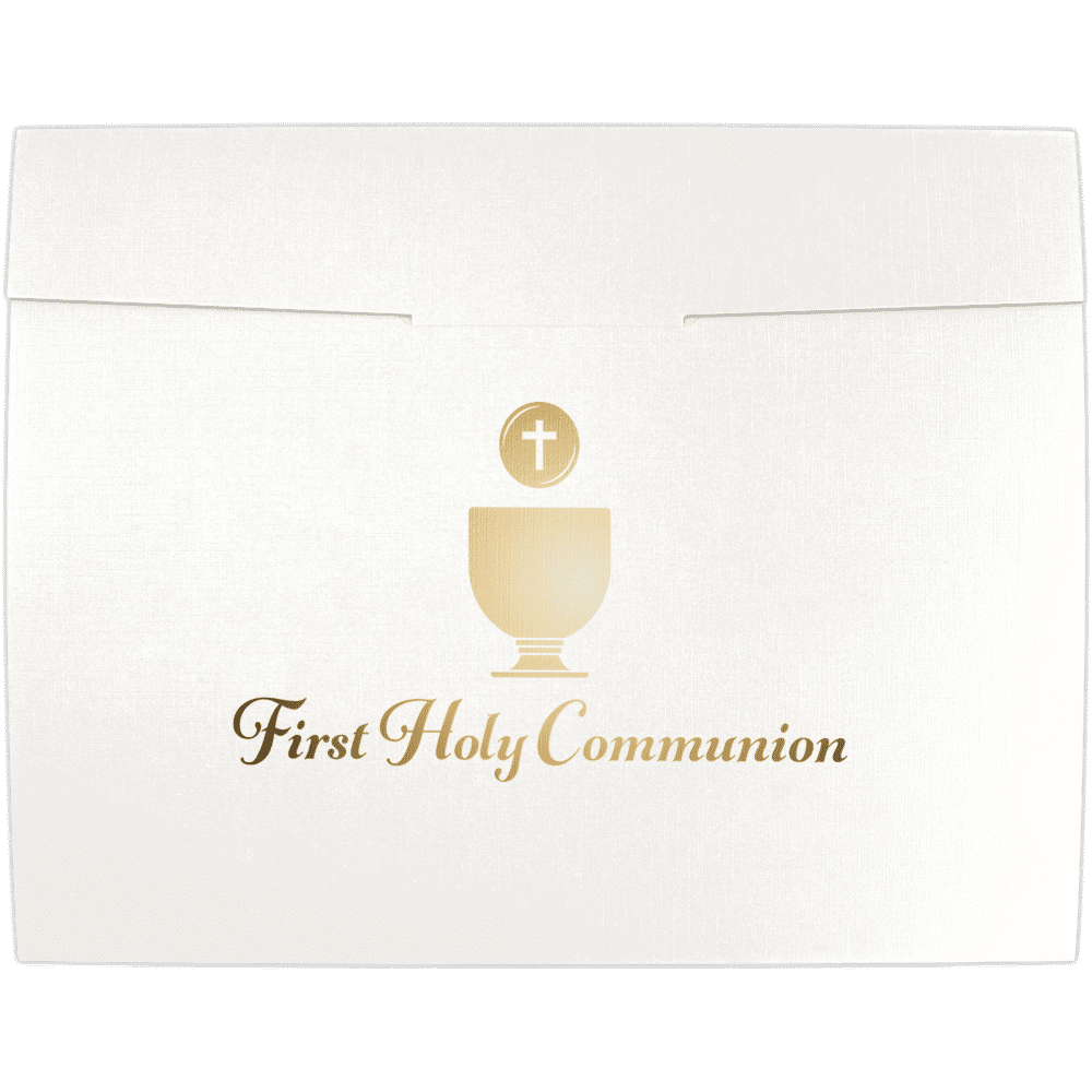 LUXPaper Certificate Holders for First Holy Communion, Die Cut Slits ...