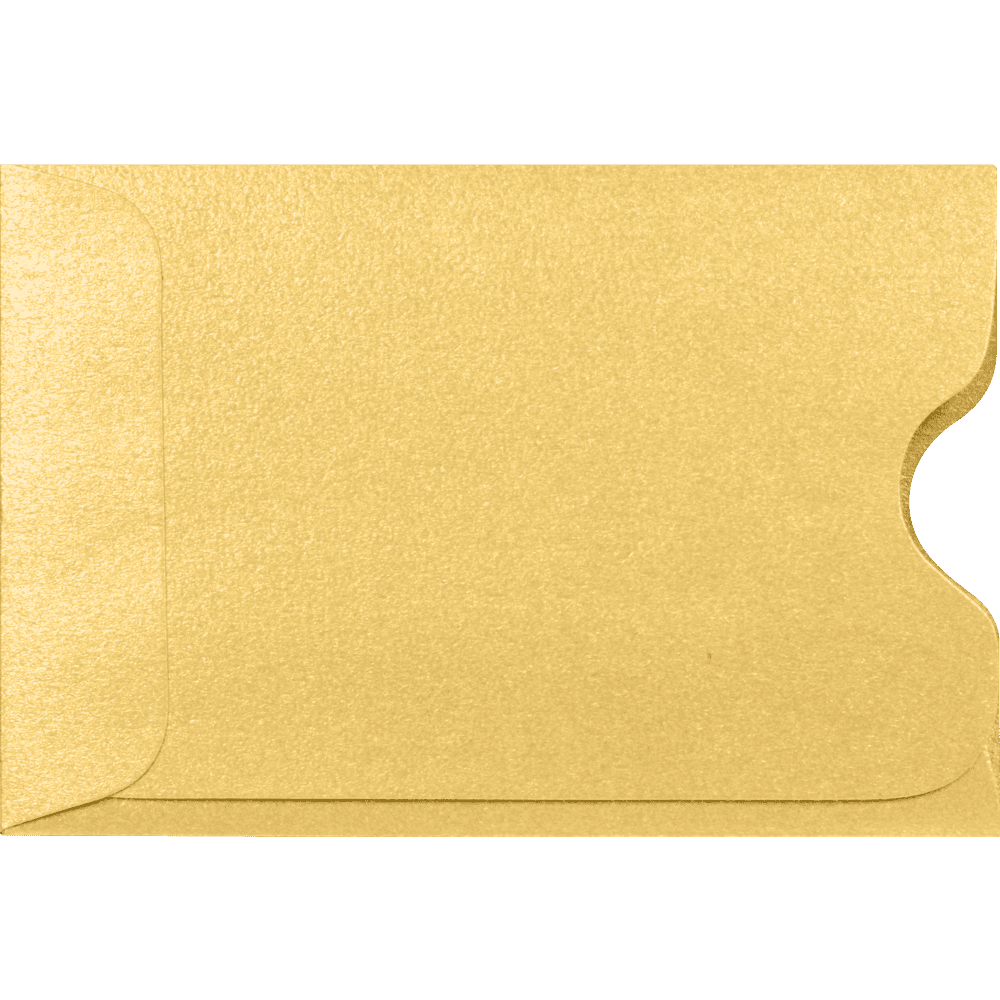 LUXPaper Credit Card & Gift Cards Sleeves, 80 lb, Gold Metallic, 1000 ...