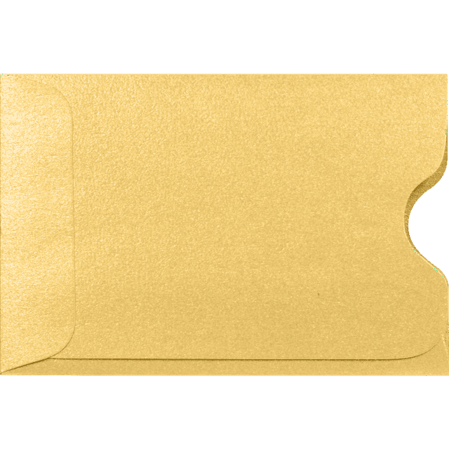 LUXPaper Credit Card & Gift Cards Sleeves, 80 lb, Gold Metallic, 250 ...