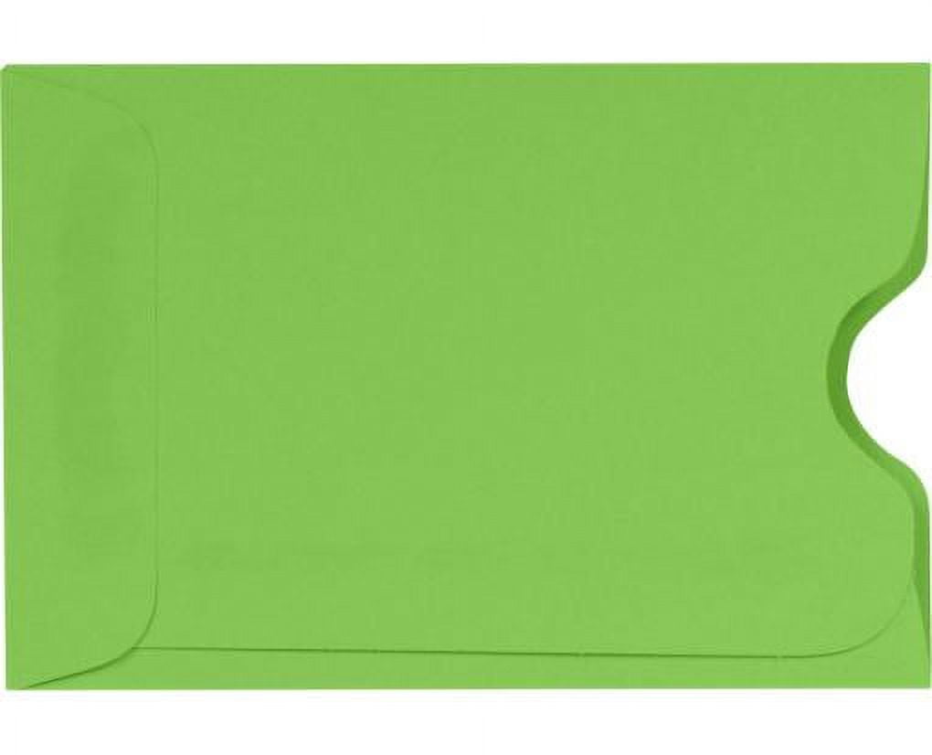 LUXPaper Credit Card & Gift Cards Sleeves, 80 lb, Limelight Green ...