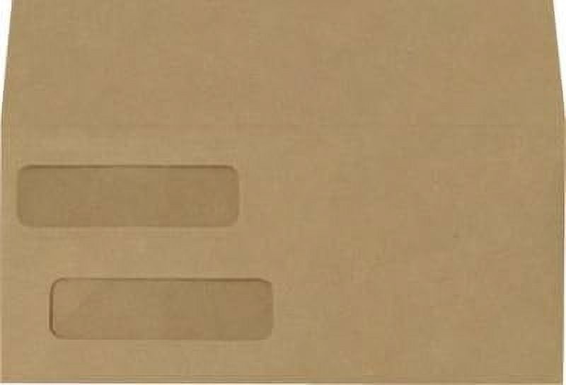 LUXPaper Double Window Invoice Envelopes | Peel & Press | 4 1/8" x 9 1/ ...