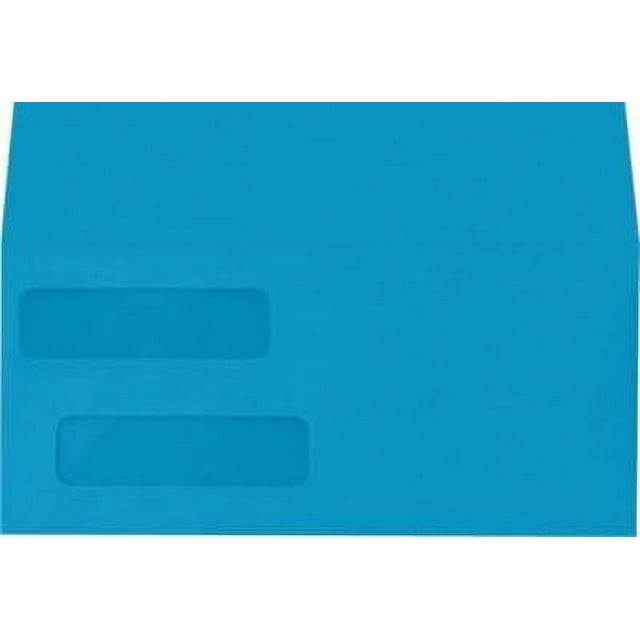 LUXPaper Double Window Invoice Envelopes | Peel & Press | 4 1/8" x 9 1/ ...