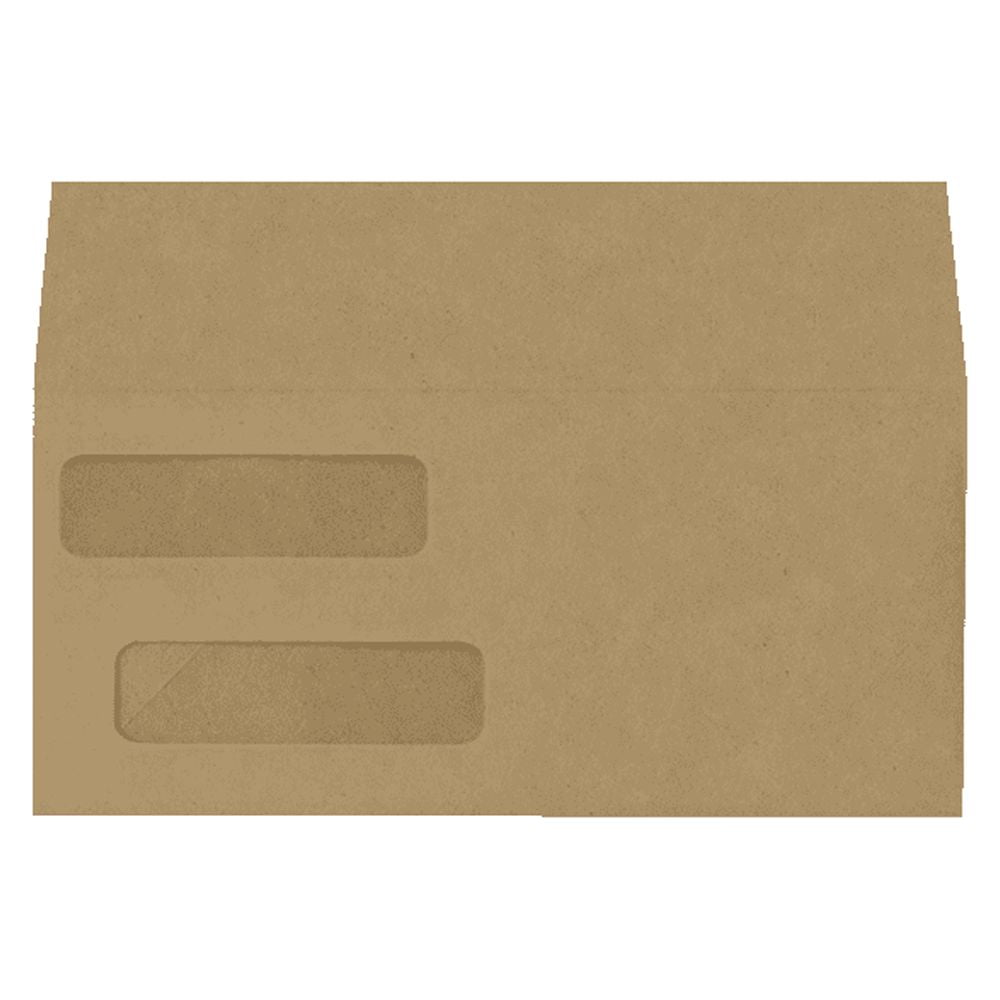 LUXPaper Double Window Invoice Envelopes w/Peel & Press, 4 1/8 x 9 1/8 ...