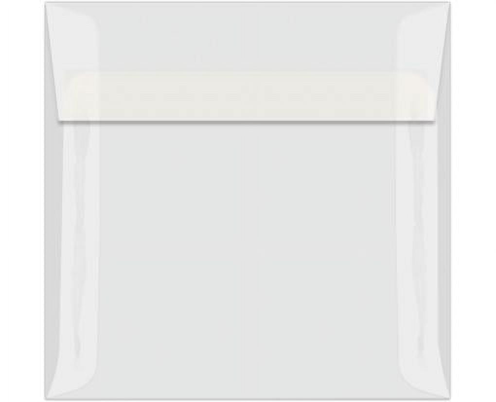 LUXPaper Square Invitation Envelopes, 7 1/2 x 7 1/2, 30 lb. Clear ...