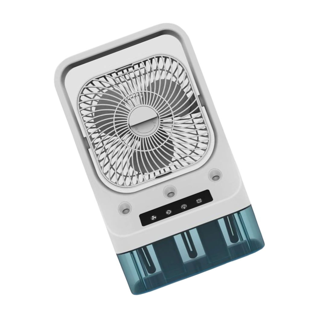 LUXRISEON Air Conditioners USB Water Misting Fan 7 Color LED Light ...