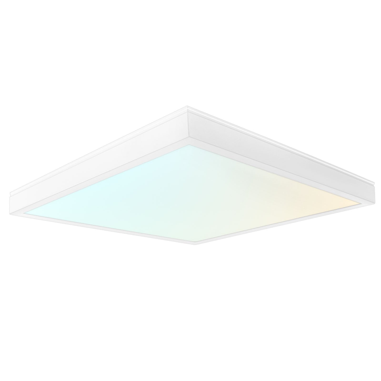 LUXRITE 1x1 Slim Surface Mount Panel Light 5CCT Dimmable 1400/1800/2200 ...