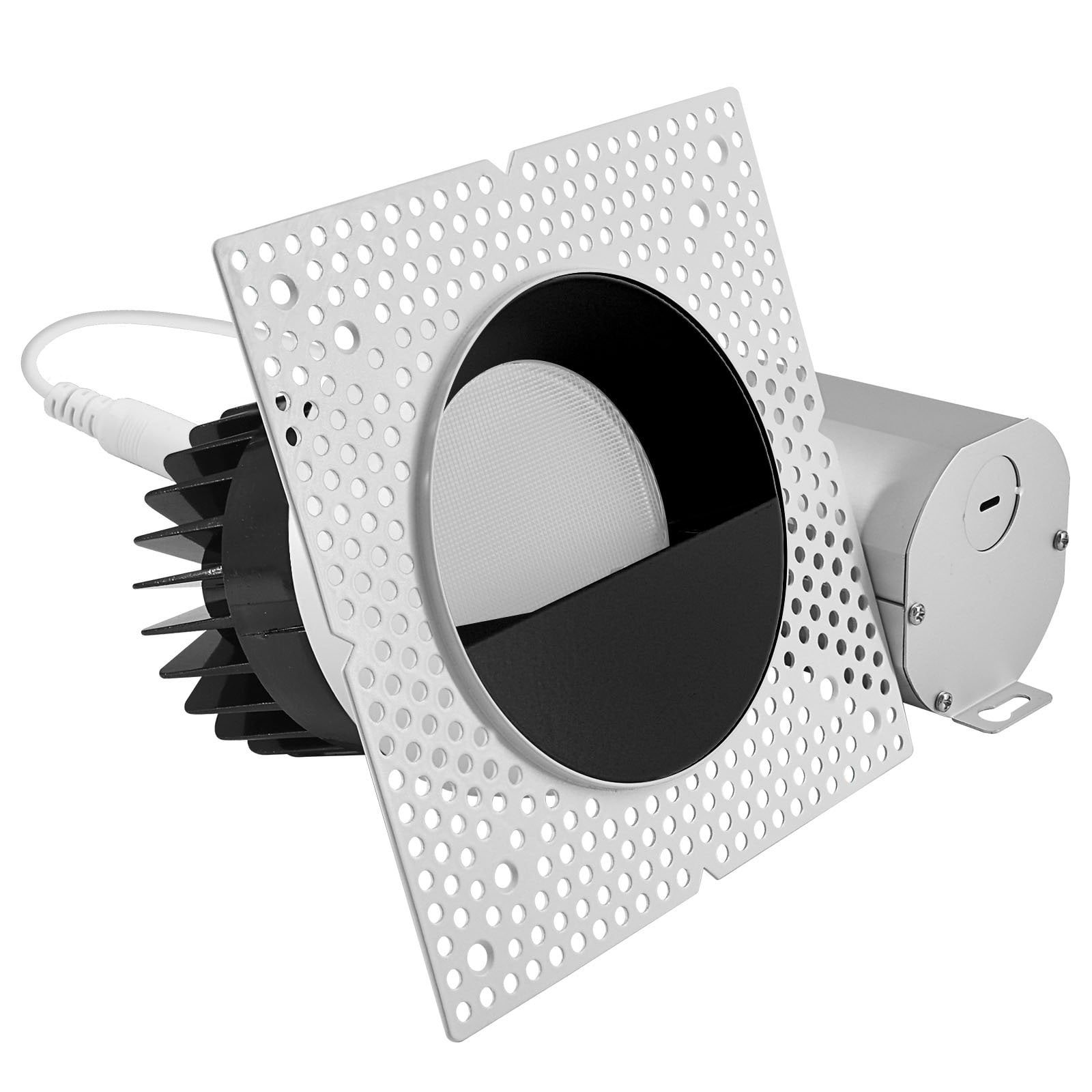 LUXRITE 4" LED Trimless Spotlight with Wall Washer Trim 25W, 2000LM ...
