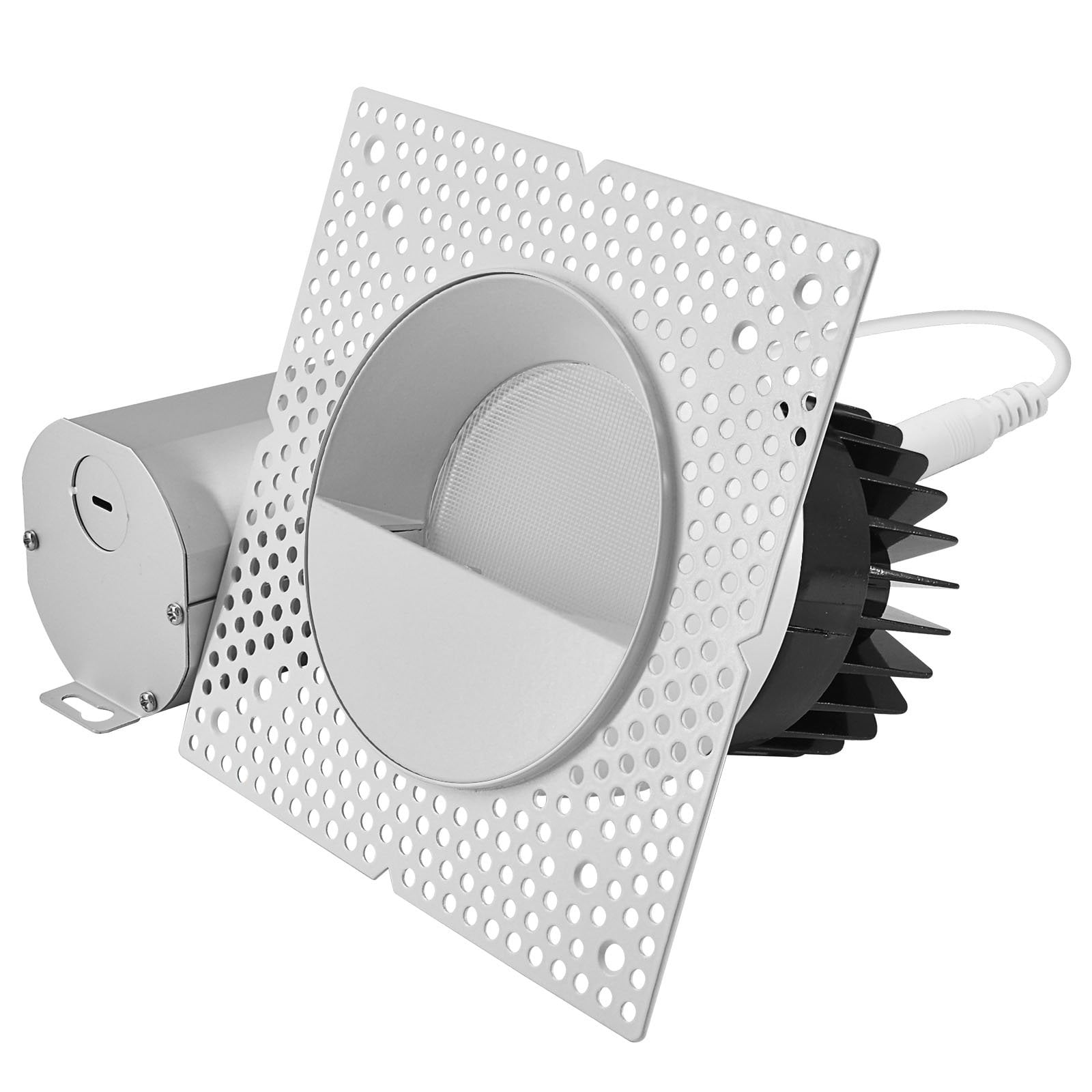 LUXRITE 4" LED Trimless Spotlight with Wall Washer Trim 25W, 2000LM ...