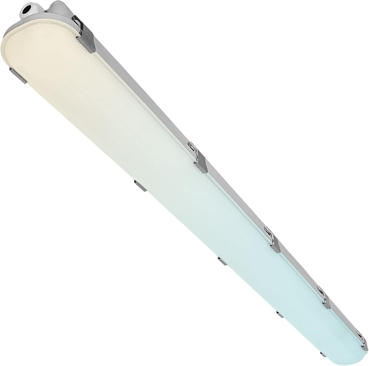 LUXRITE 4FT Vapor Tight LED Light Fixture, 34/38/45W, 3 Color Selectable 3500K-5000K, 4658/5092 ...