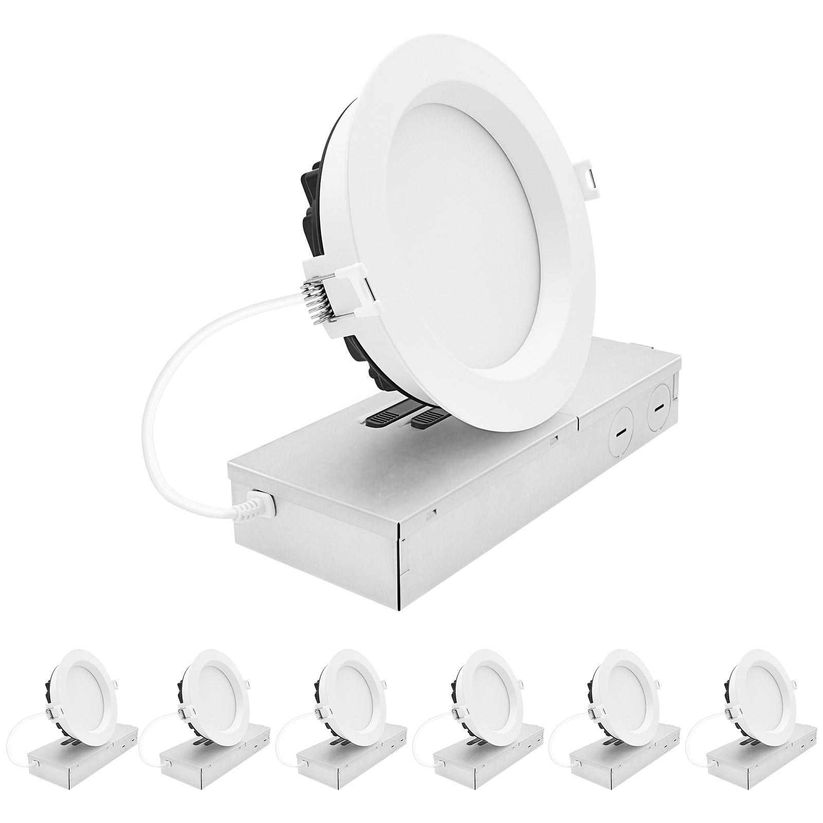LUXRITE 5 In. LED Regressed Mini Panel Light, 5CCT, 16-26W, Up to ...