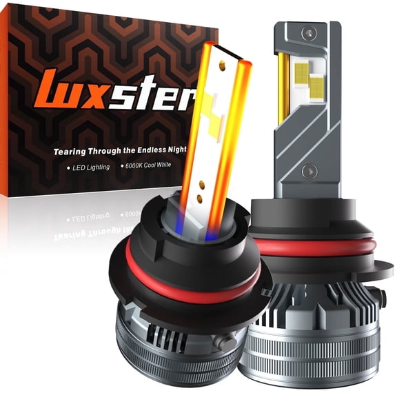 LUXSTER Punisher 9007/HB5 LED Headlight Bulbs, 2 Pack, 40,000LM, 6000K ...