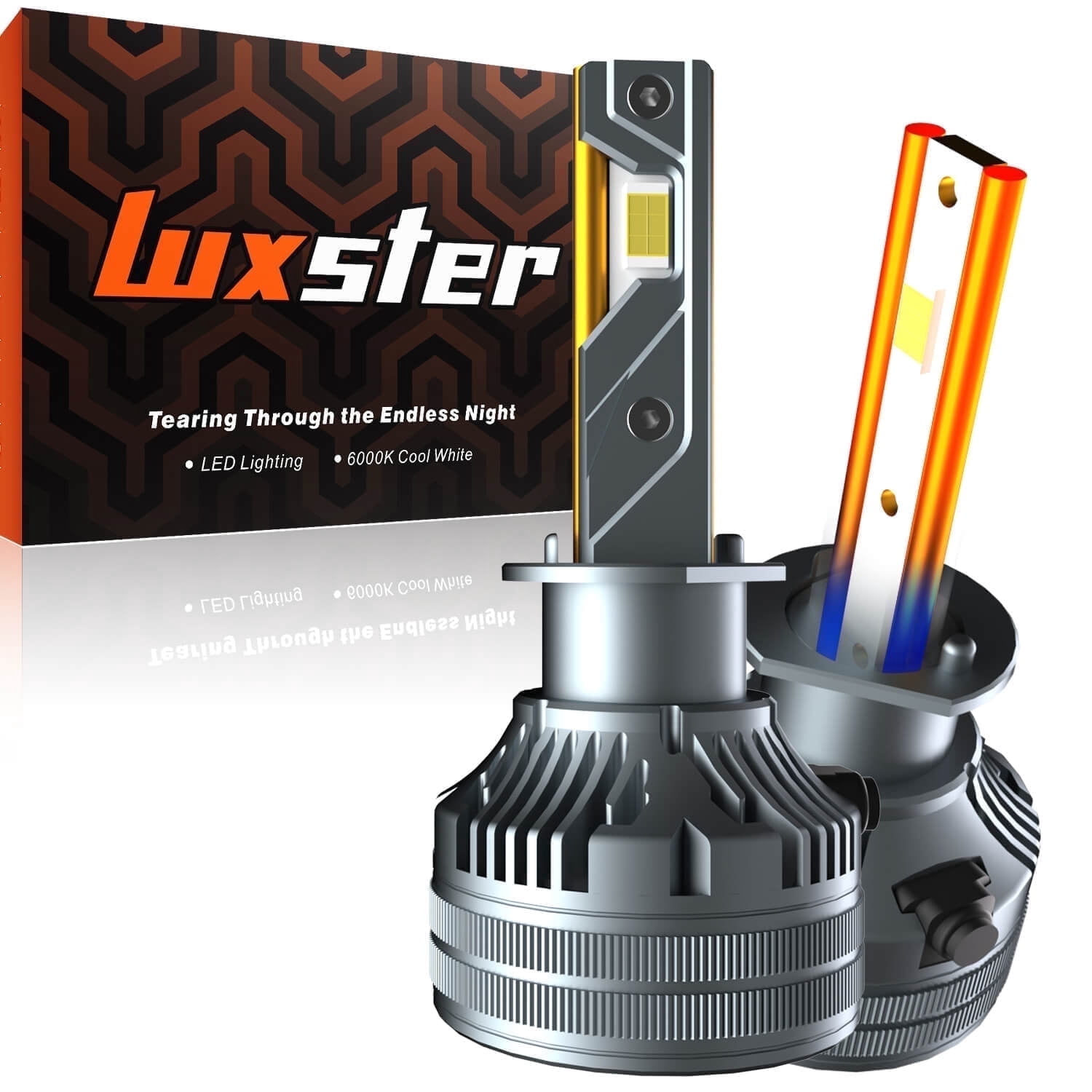 LUXSTER Punisher H1 LED Headlight Bulbs(Includeds Plug Adapters ...