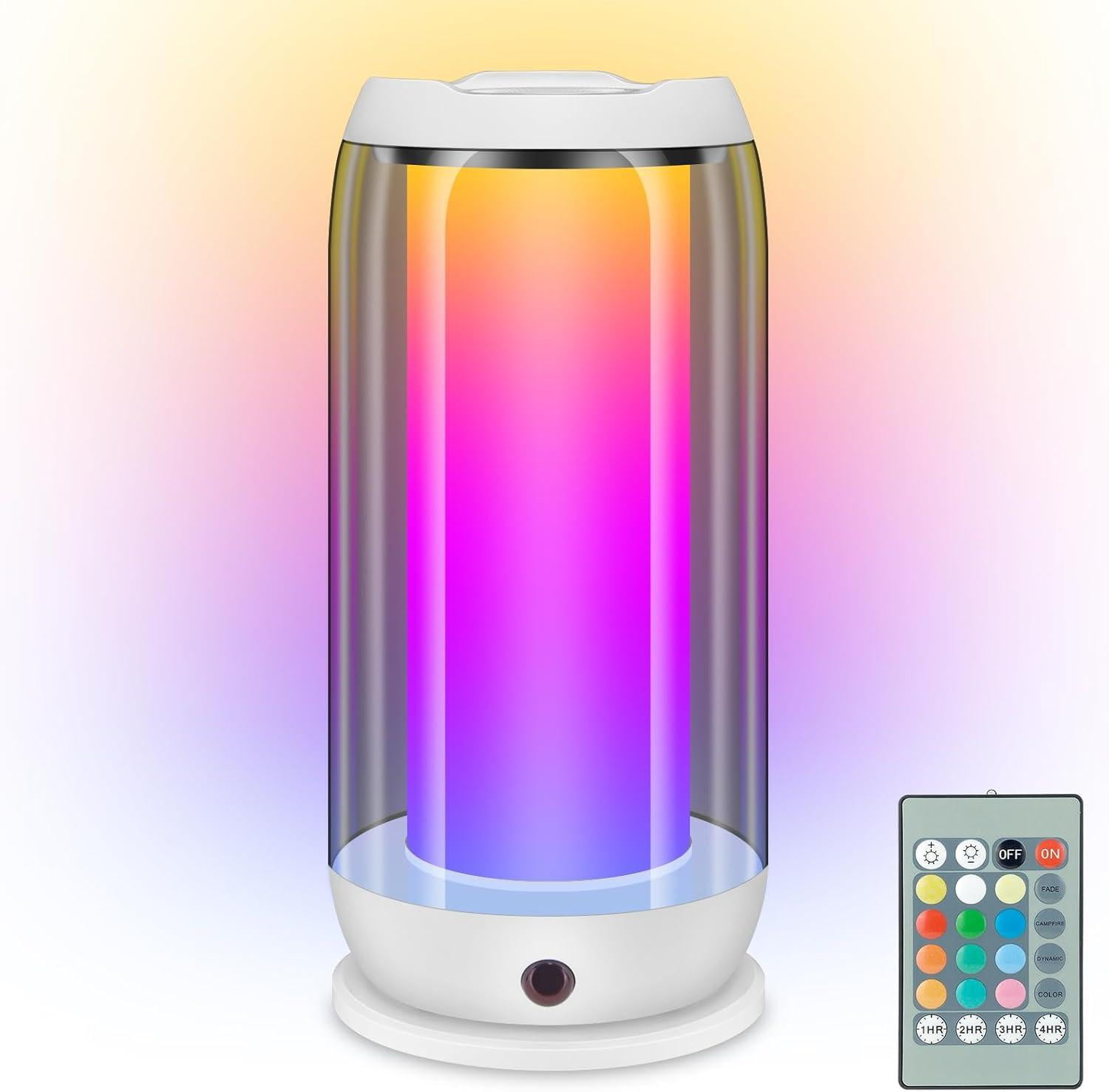 LUXSWAY Table Lamp with Remote Control, Dimmable Beside Lamp for ...