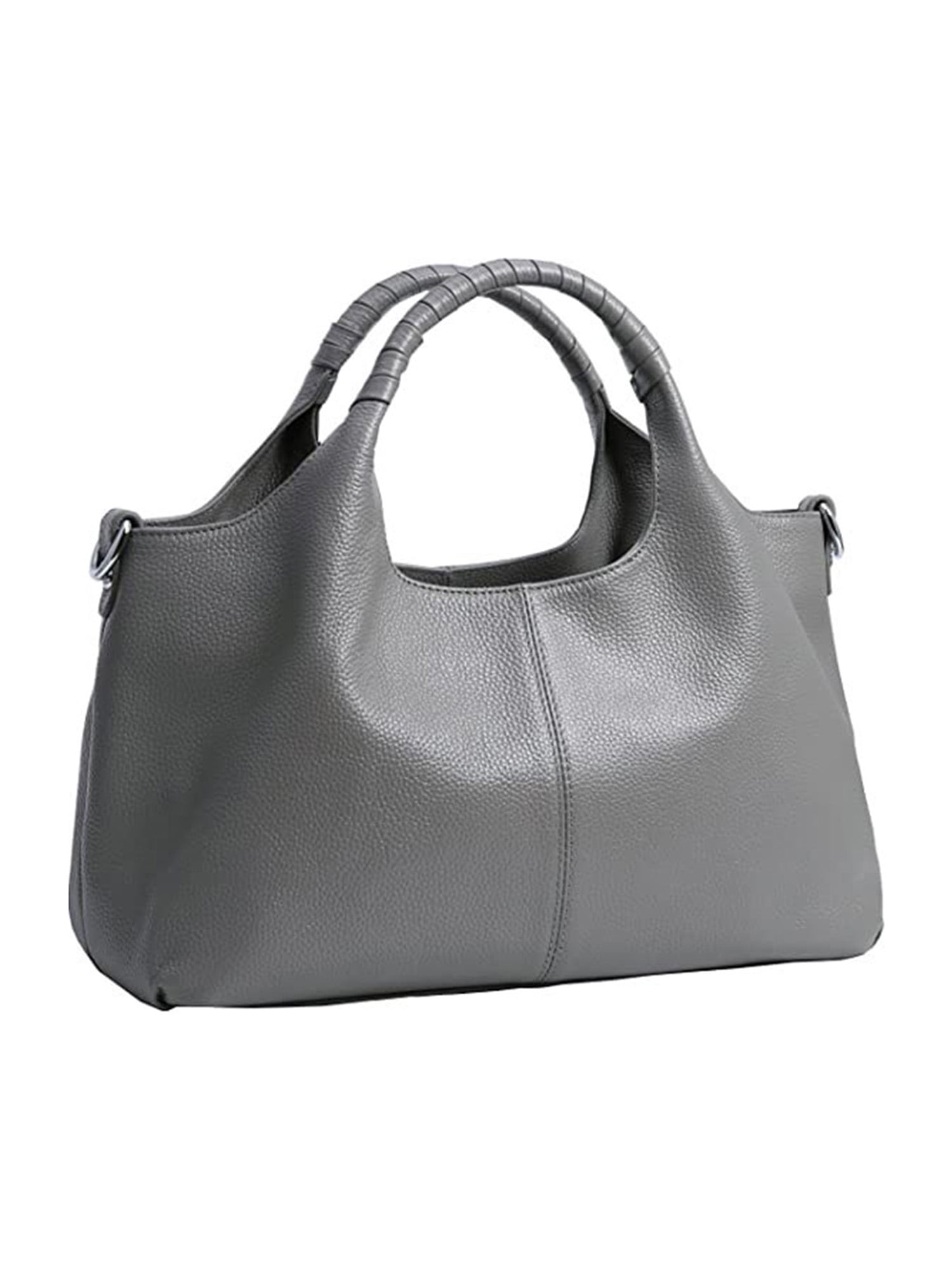 LUXUR Ladies Genuine Leather Top Handle Handbag Women Classic Satchel ...