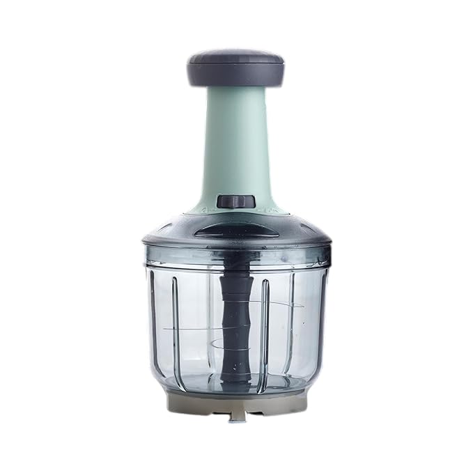 LUXURAA HOME Manual Hand Press Push Chopper with 4 Blades for ...