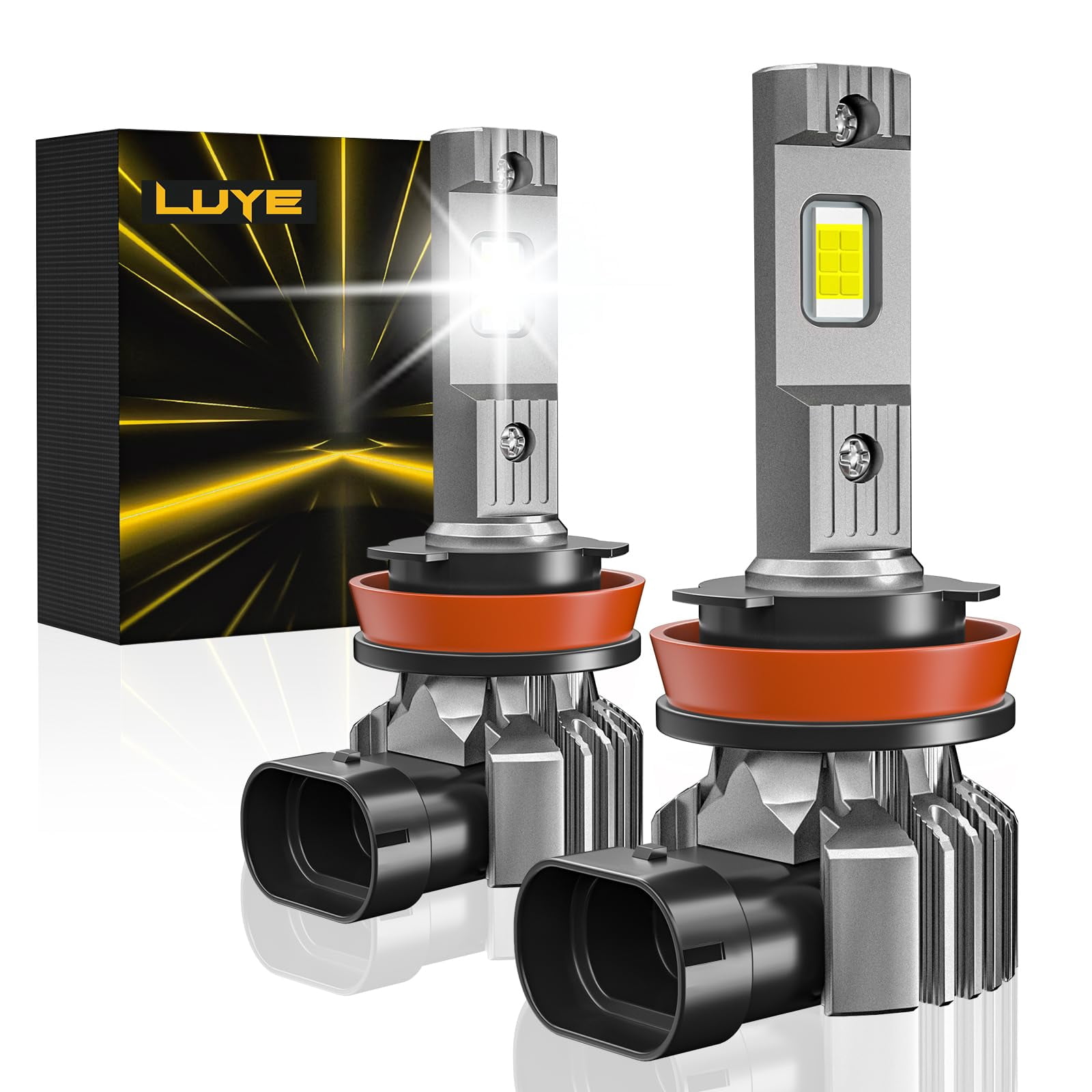 LUYE H11 LED Headlight CM31 Bulbs, H8 H9 H16 Fog Lights 1:1 Mini Size ...